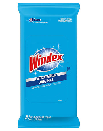Windex Glass and Multi-Surface Cleaning Wipes, 28 Count - Pack of 3 (8 ...